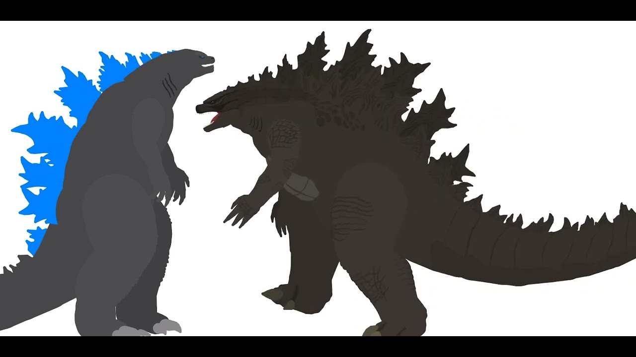godzilla 2021 vs godzilla kotm 2019 fight part 1 || pivot master 3 ...