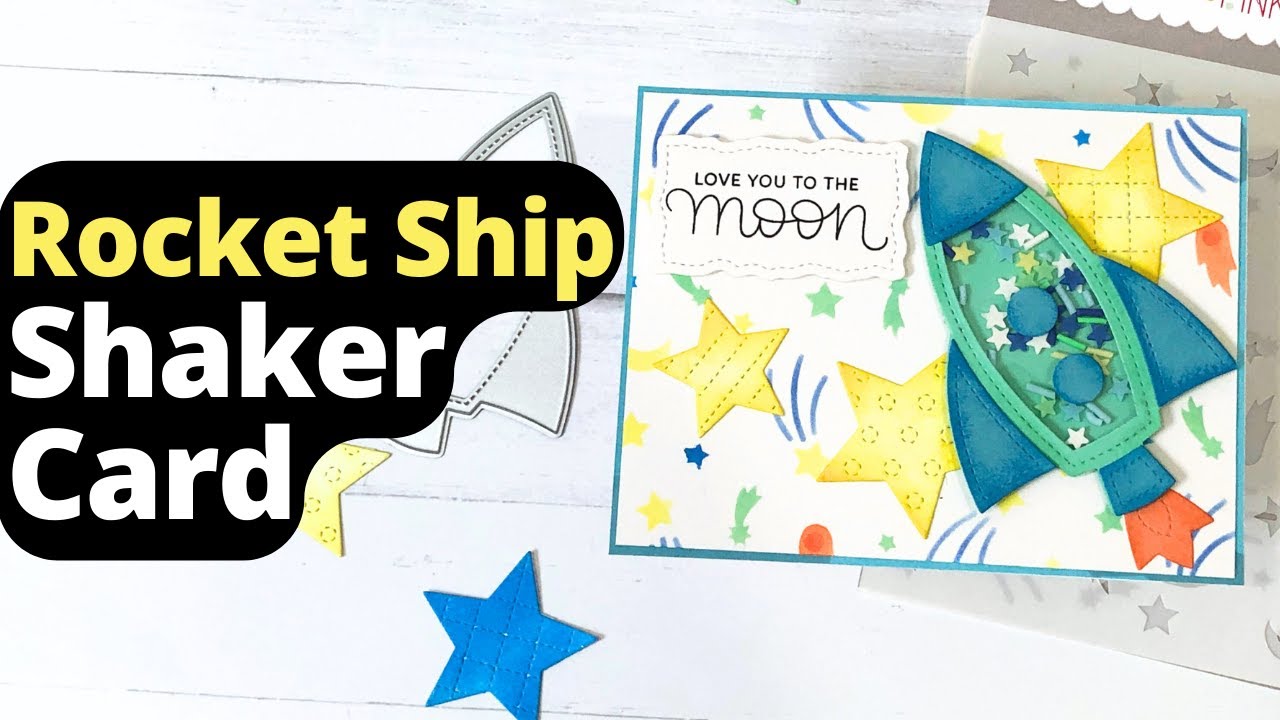 Create an Out-of-This-World Rocket Ship Shaker Card for Kids| Pretty ...