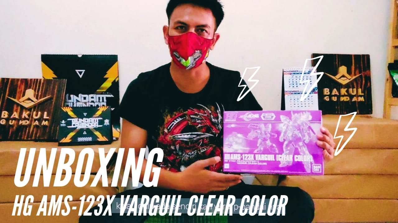 UNBOXING HGUC AMS-123X VARGUIL [CLEAR COLOR] - Pecinta Moon Series ...