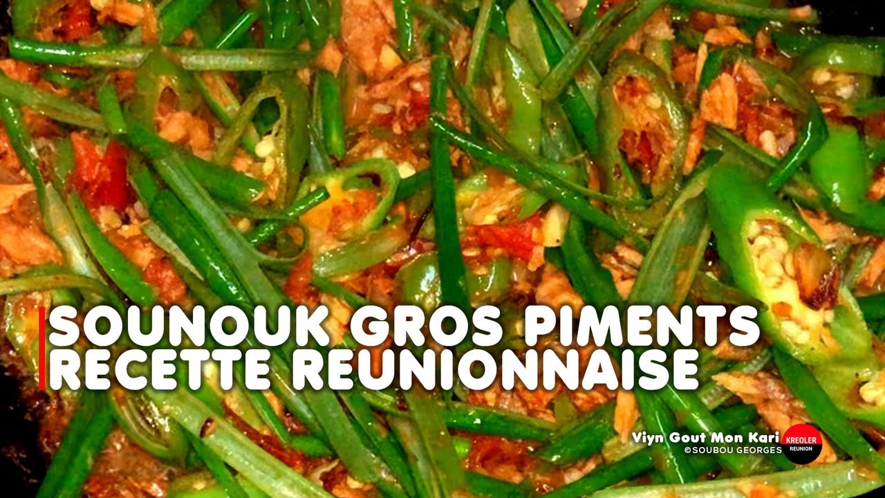 Rougail sounouk aux piments et fleurs d'oignon - YouTube
