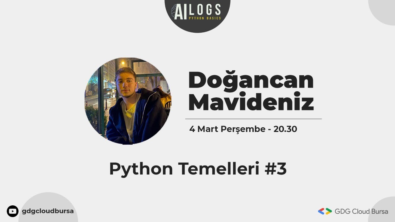 AI Logs | Python Kampı | Python Temelleri #3 - YouTube