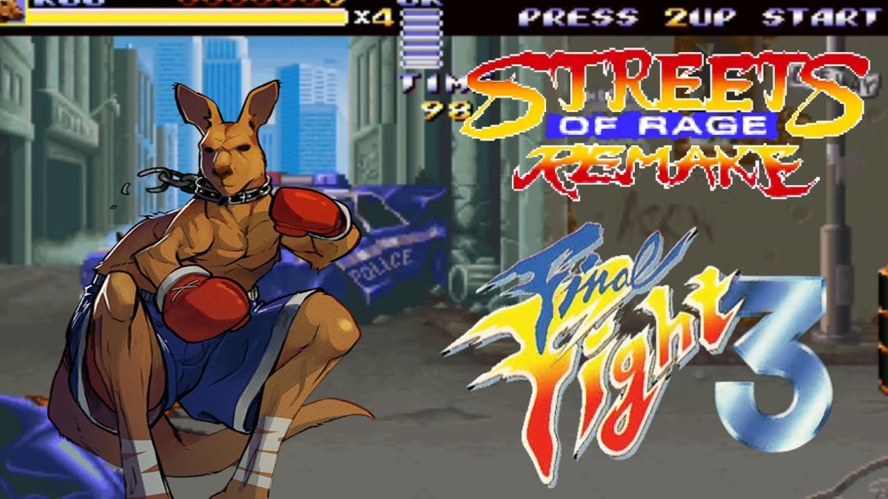 Streets of Rage Remake Final Fight Trilogy Mod Roo Gameplay - YouTube
