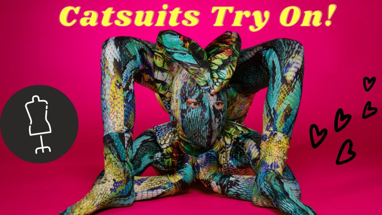CATSUITS Try on Haul //dance/contortion outfits - YouTube