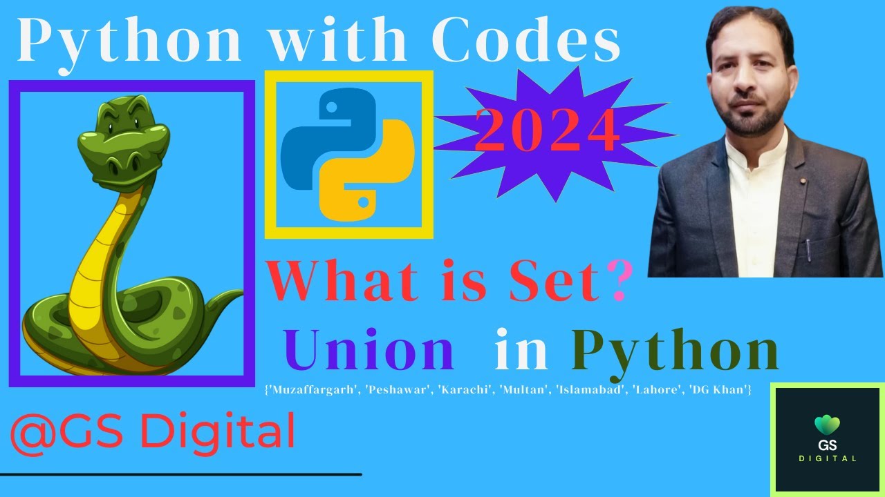 Sets Union in Python | Python with Codes 2024 | Urdu Hindi - YouTube