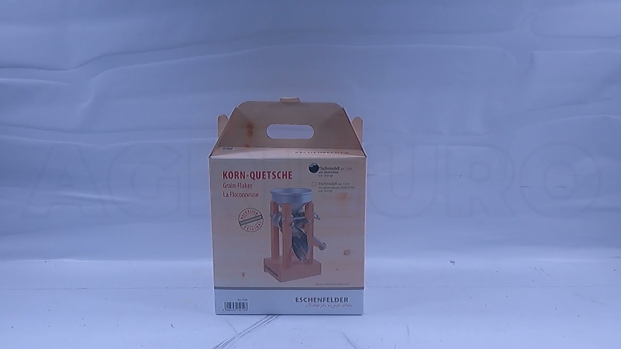 Montagevideo Kornquetsche Eschenfelder Manuell mit Alu-Trichter und ...