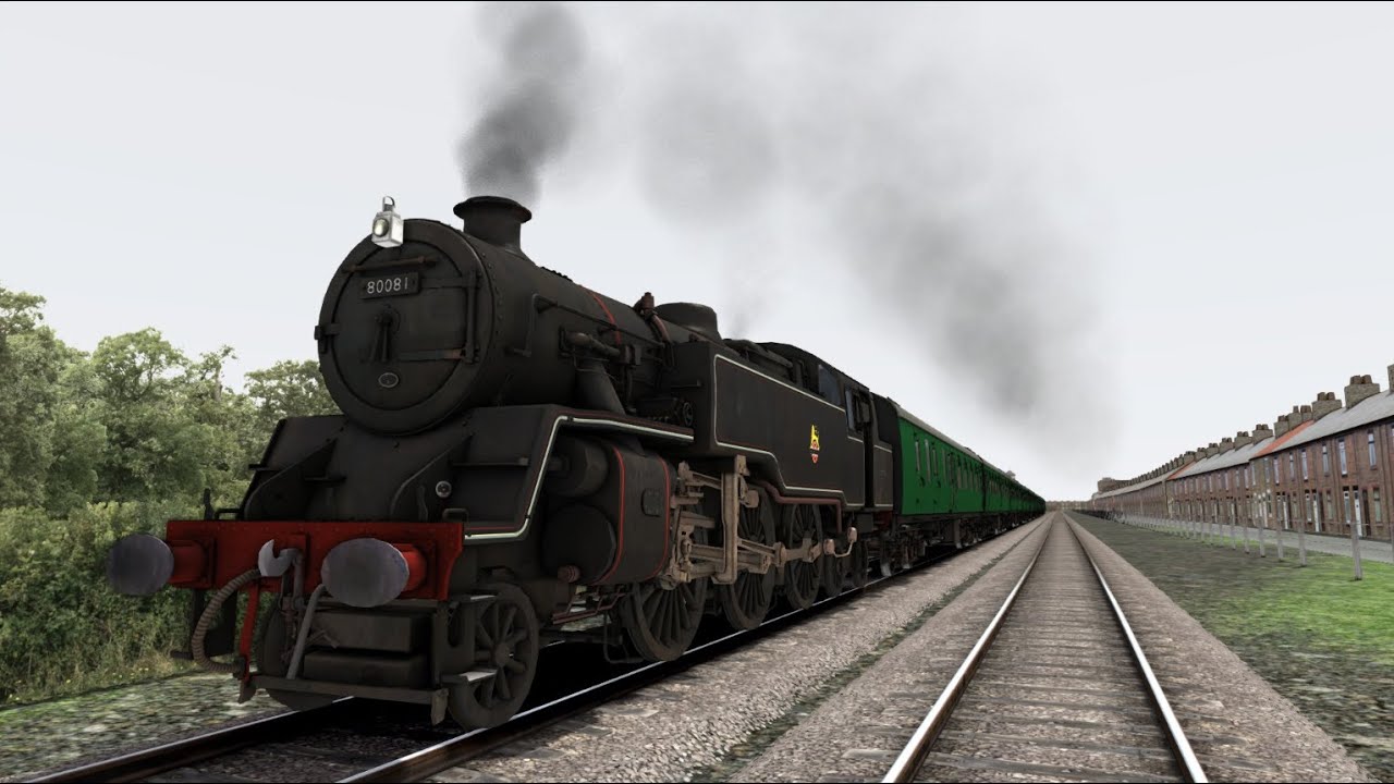 BR standard 4MT tank on the North Wensleydale Railway - YouTube