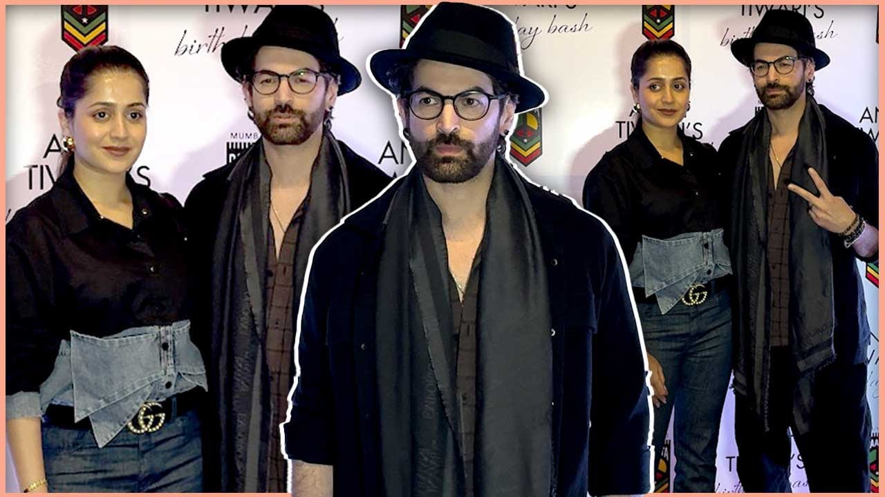 NEIL NITIN MUKESH WITH WIFE RUKMINI SAHAY ATTENDS ANKIT TIWARI BIRTHDAY ...