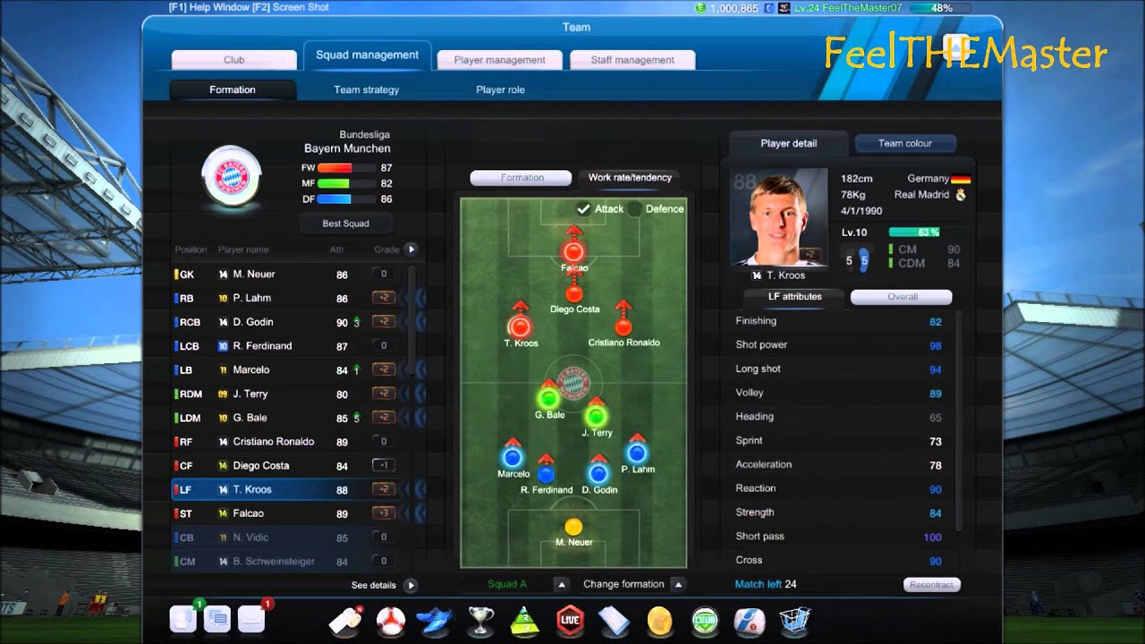 FIFA ONLINE 3 (NEW FORMATION AND STRATEGY) FeelTHEMaster - YouTube