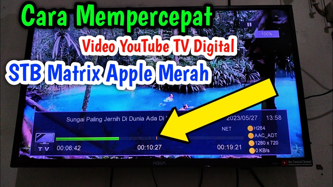 Cara Mempercepat Video YouTube TV Digital STB Matrix Apple - YouTube