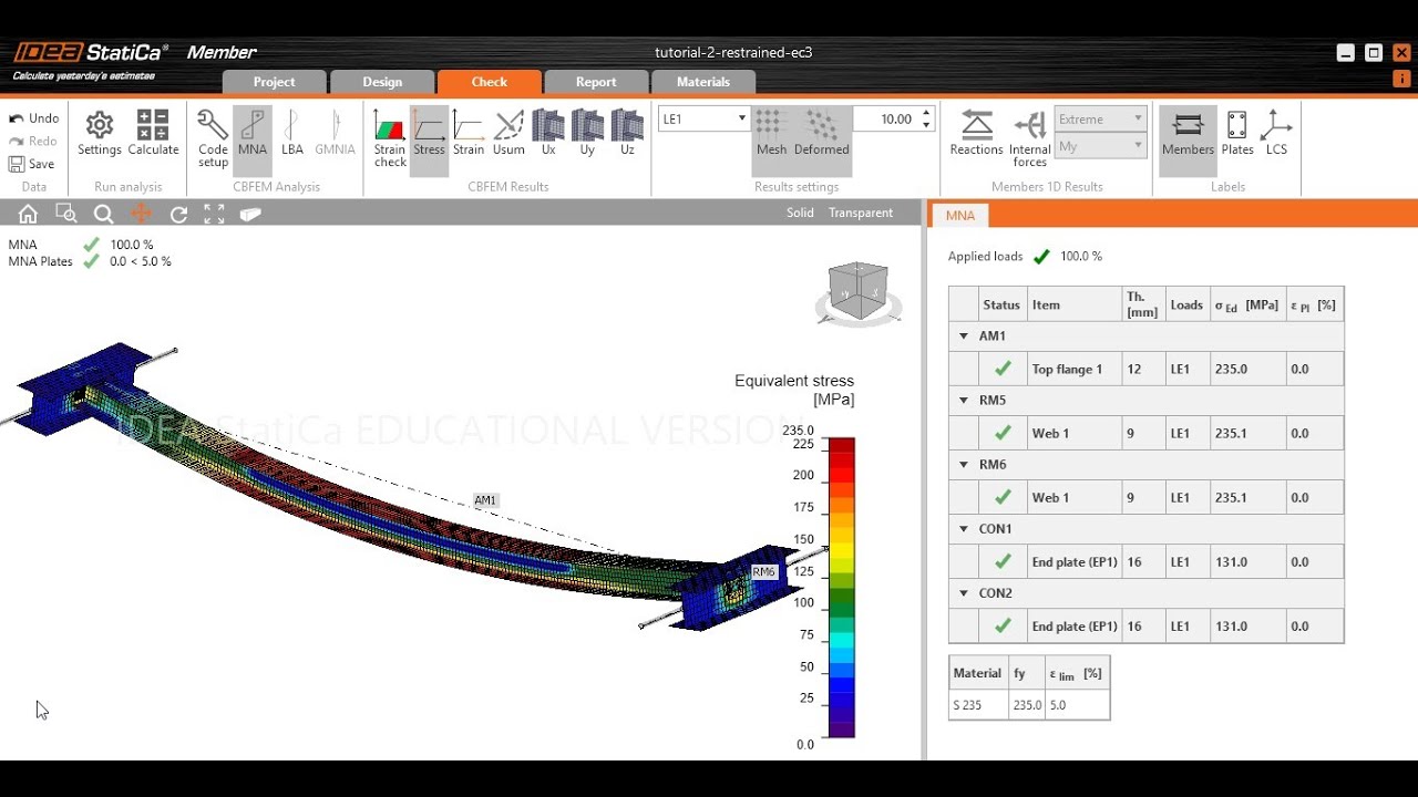 Tutorial 33- Idea Statica Member – Design of a laterally restrained ...