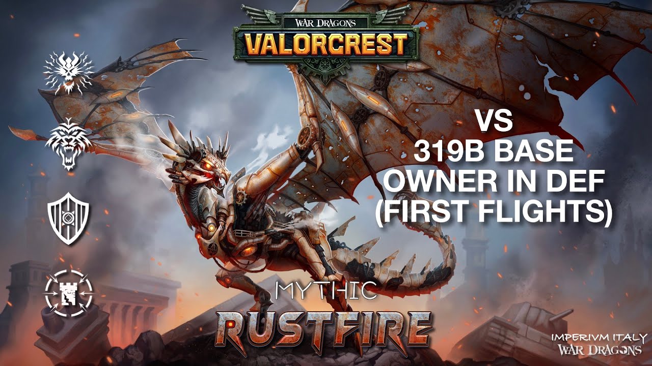 RUSTFIRE - VALORCREST MYT DARK HUNTER (FIRST FLIGHTS) 68.5B VS 319B BASE - ImperivmItaly War ...