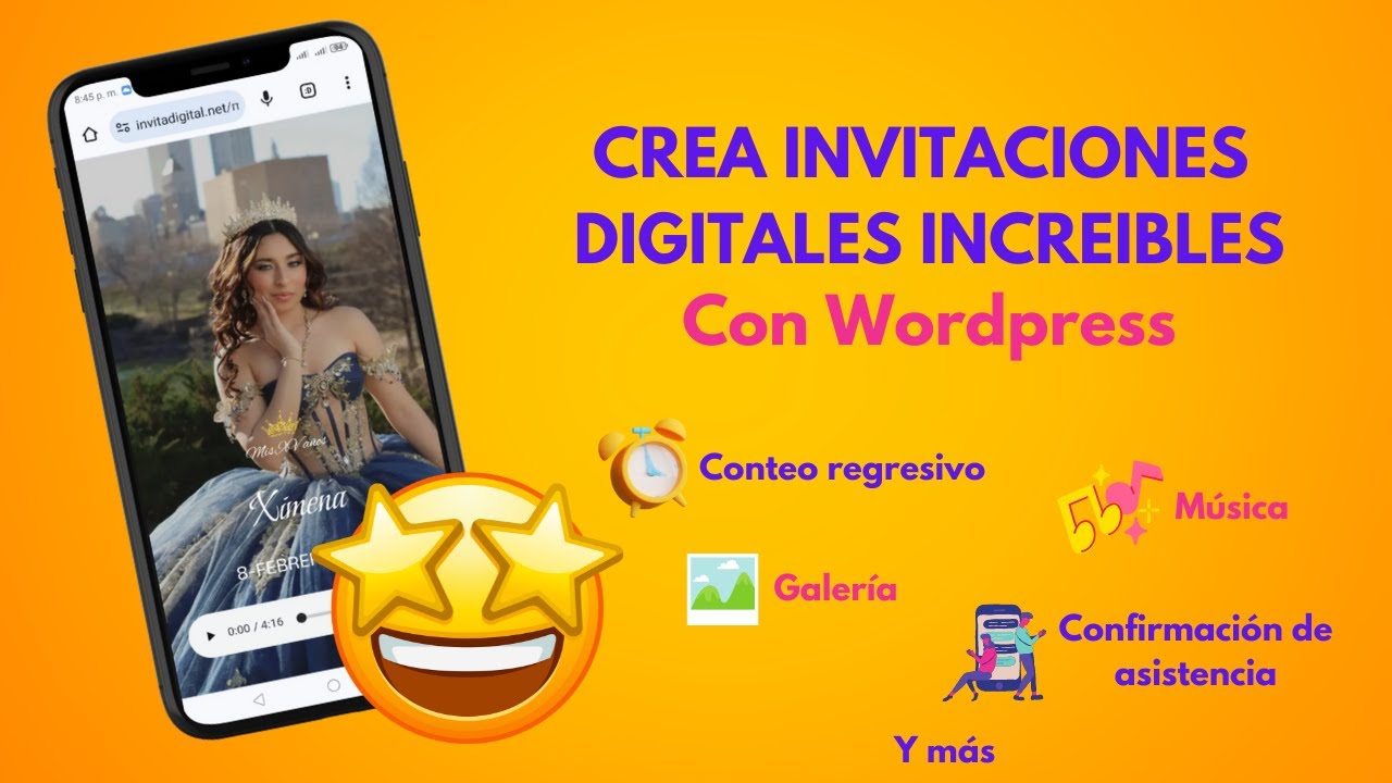 🤩 Como hacer invitaciones digitales interactivas web en WordPress | Con ...