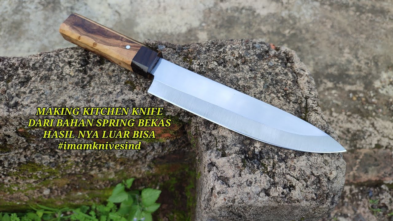 MAKING KITCHEN KNIFE 🔪 Full Proses Pembuatan Pisau Dapur Gyuto Japan ...