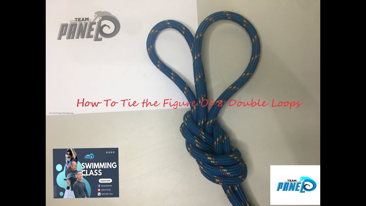 How To Tie the Figure Of 8 Double Loops - YouTube