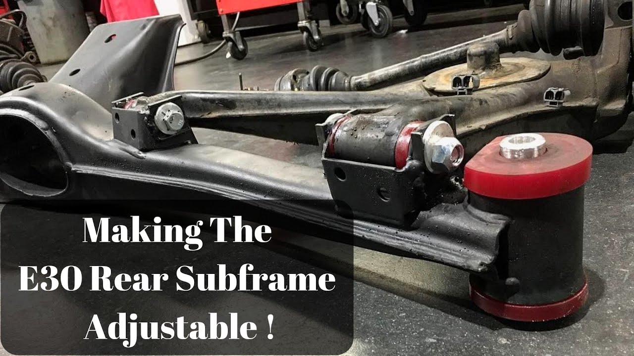 Installing Camber&Toe Brackets + Poly Bushings on the E30 - YouTube
