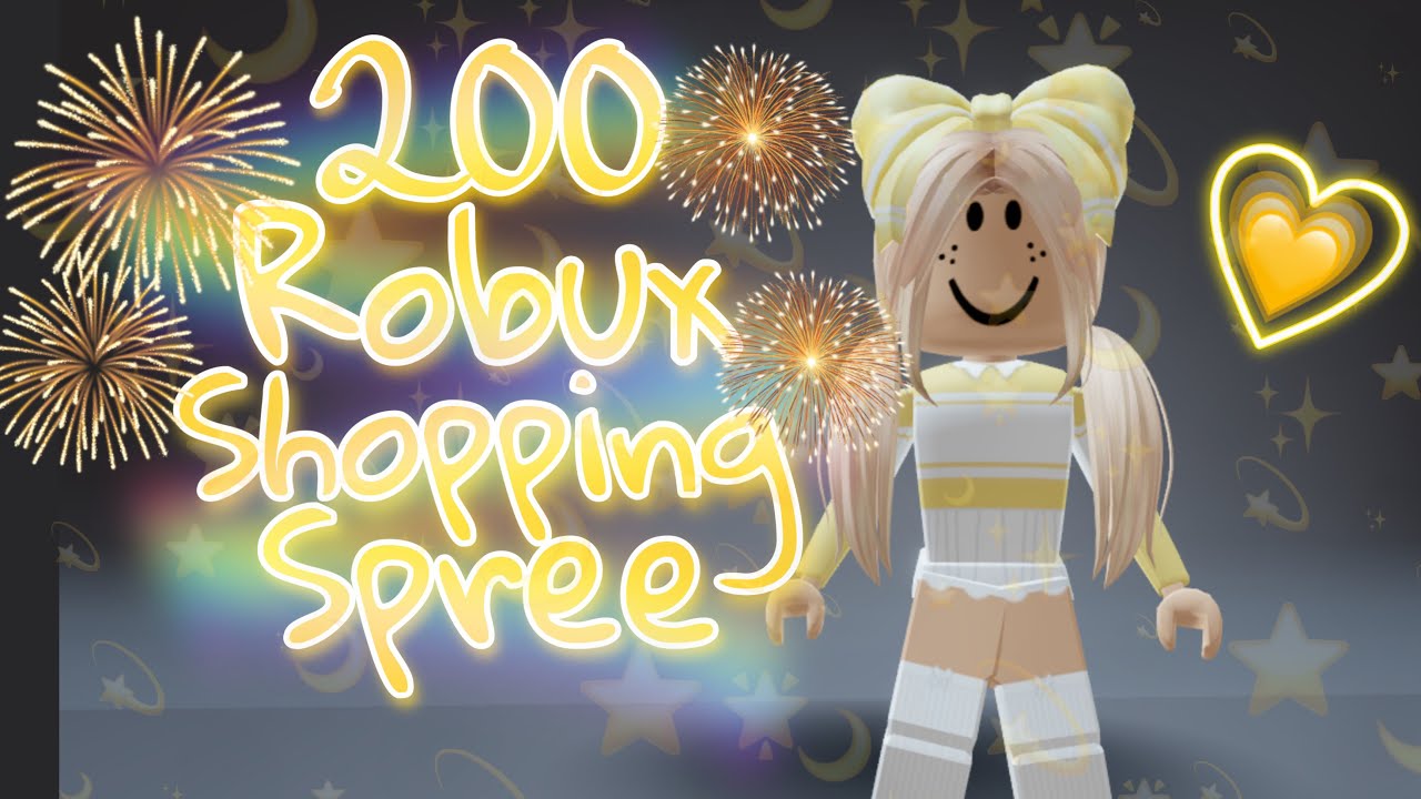 200 Robux Shopping Spree 🌸🛍 | Roblox - YouTube