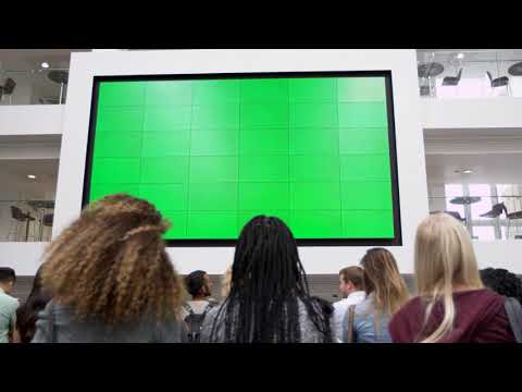 Big TV Green Screen Chroma Key in 4K