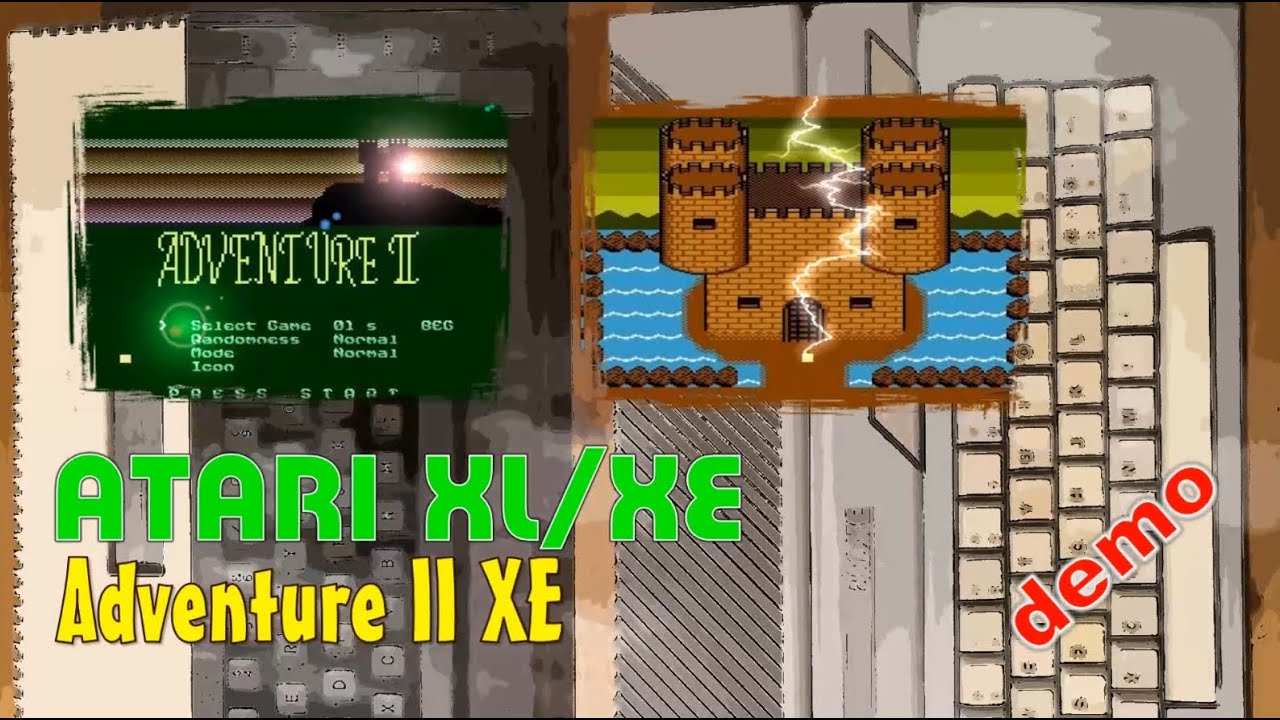 Atari XL/XE -=Adventure II XE=- demo v.020520 - YouTube