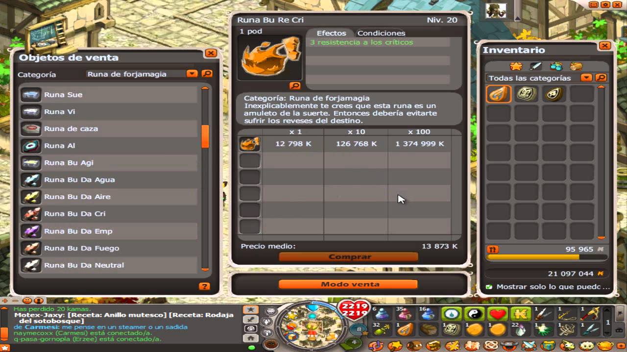 [Dofus] Guia Forjamagia - ¿Qué Runas Comprar? #1 - YouTube