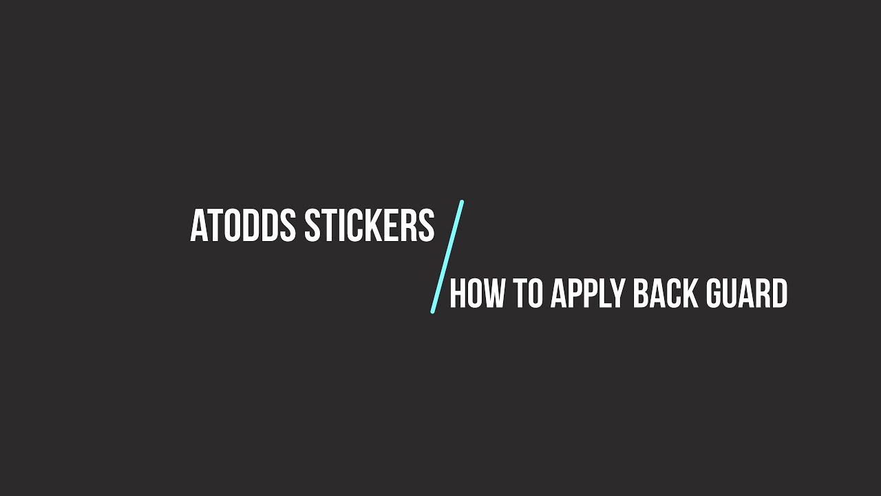 AtOdds Stickers || How to Apply Transparent 4 Layer Hydrogel Membrane ...