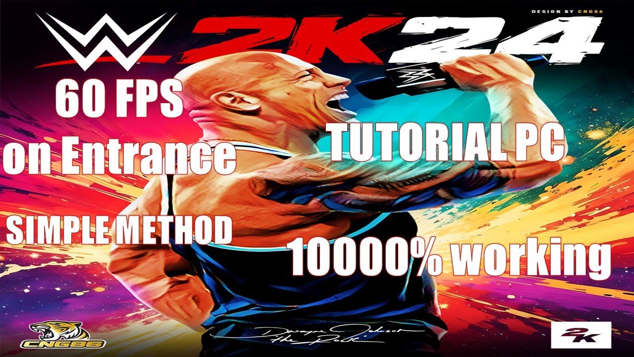 PC WWE 2K24 | Get 60FPS ON CUT SCENES ENTRANCE |SIMPLE 100% GURANTEED ...