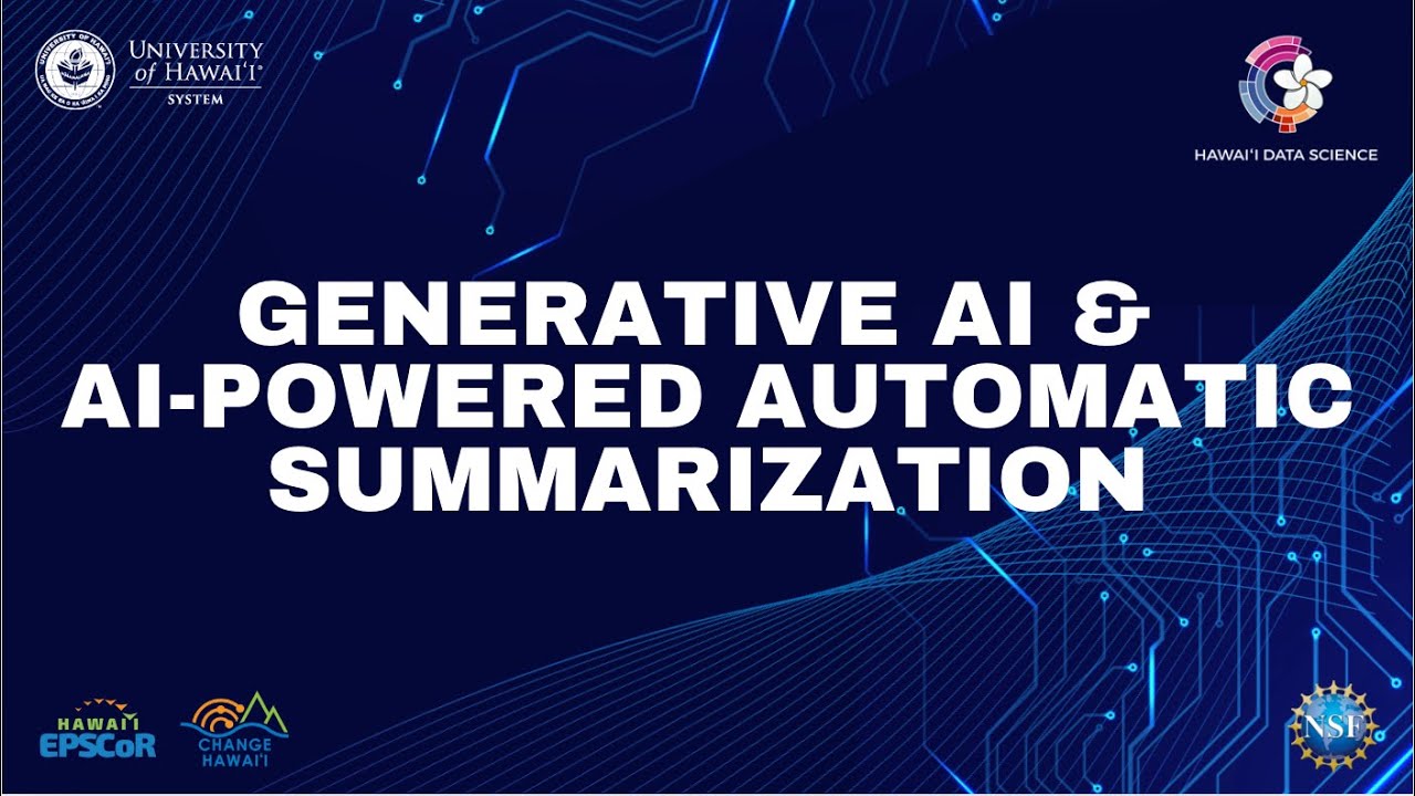 Generative AI & AI-Powered Automatic Summarization - YouTube