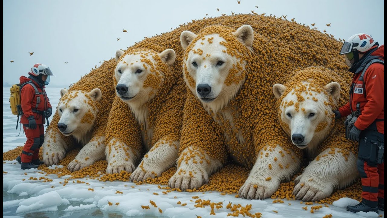 Rescue of a bear infected by thousands of bees🚑 - YouTube