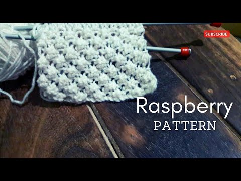 RASPBERRY PATTERN. Raspberry knitting pattern. Easy raspberry stitch ...
