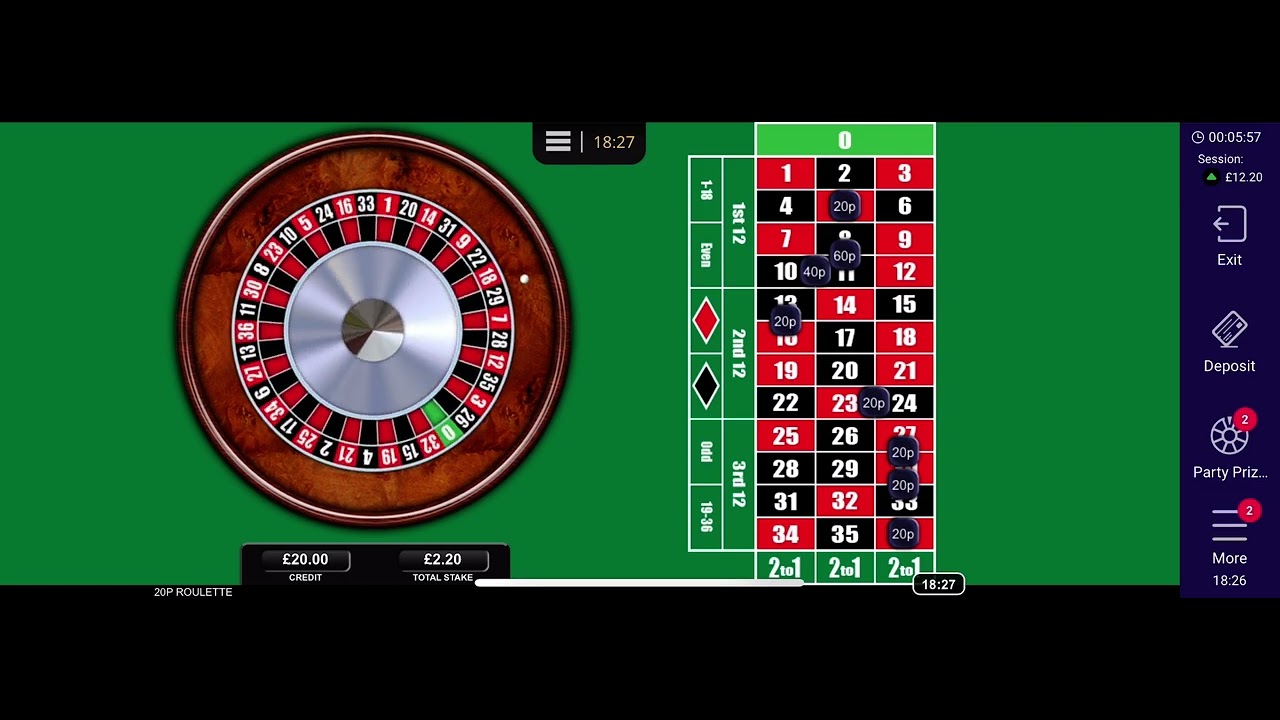 20p roulette bookies FOBT small stakes real money - YouTube
