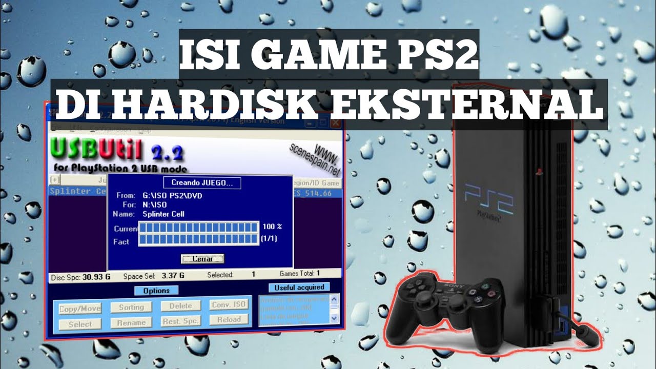 CARA ISI GAME PS2 HARDISK EKSTERNAL / FLASHDISK - YouTube