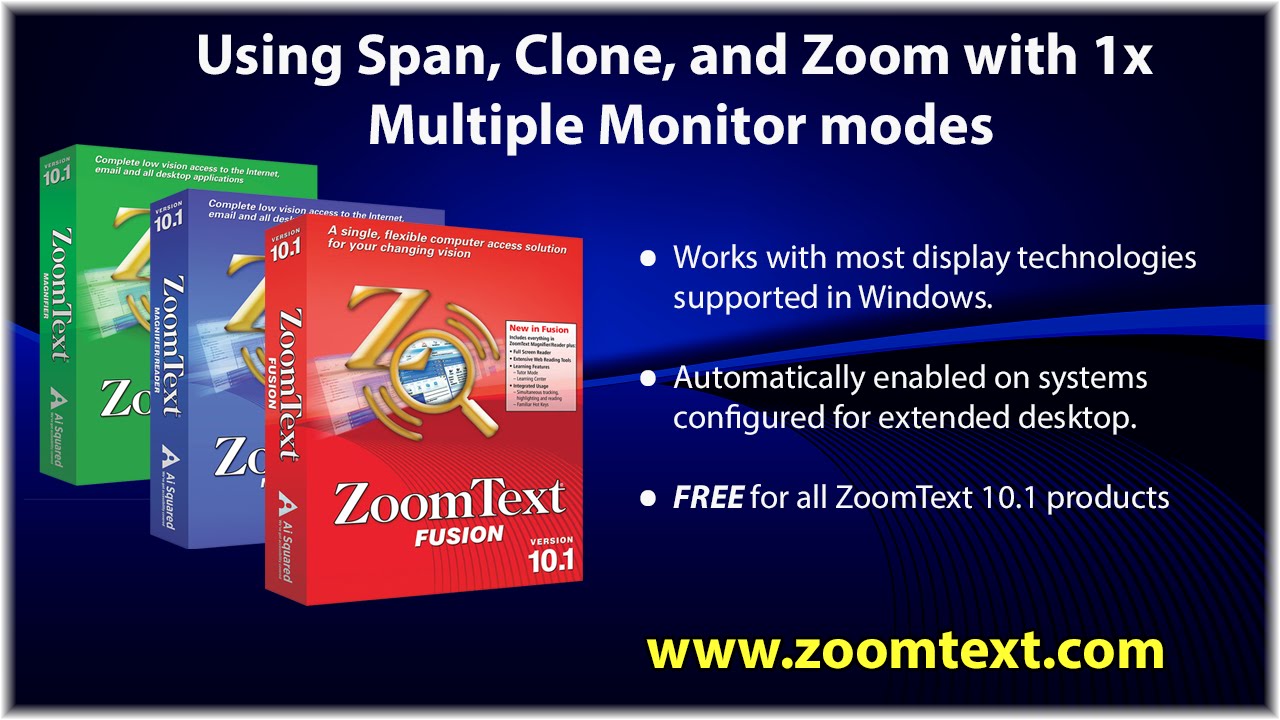 Using Span, Clone, and Zoom with 1x Multiple Monitor modes - YouTube