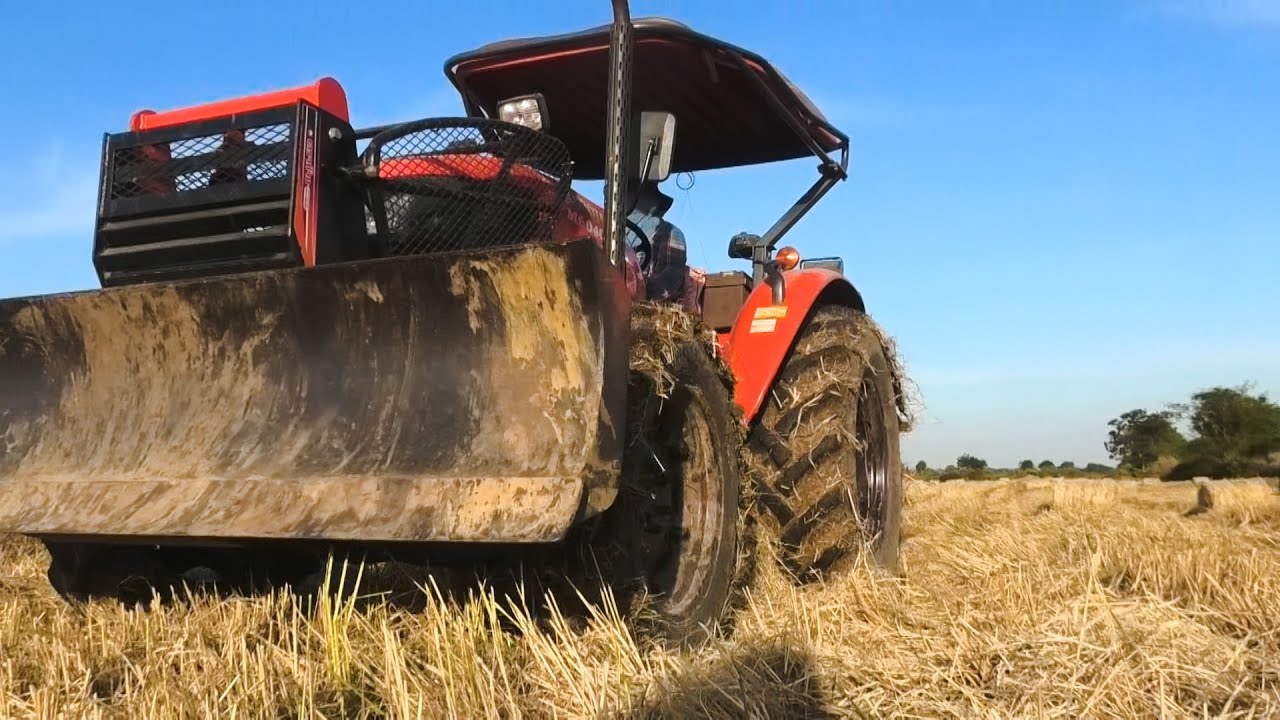 Automatic Mini Round Rice Dry Straw Baler Machine | Straw Silage Baling ...