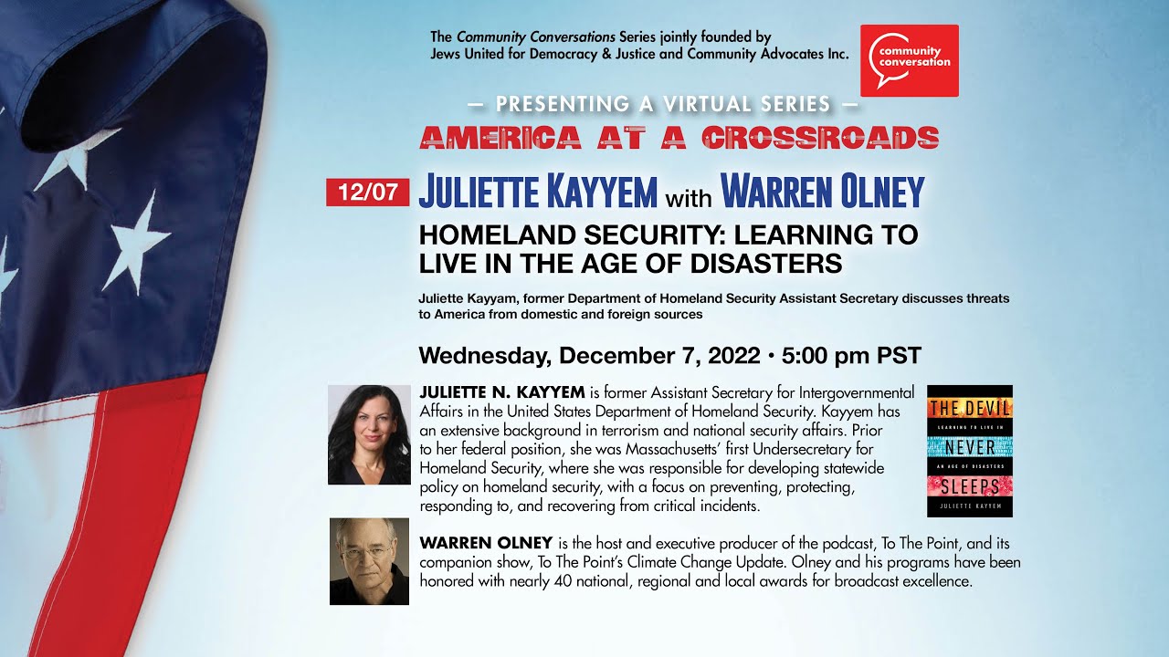 Juliette Kayyem with Warren Olney | America at a Crossroads - YouTube