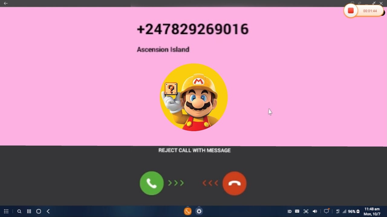 Orange Phone Dialer incoming Call (Screen Video) - YouTube