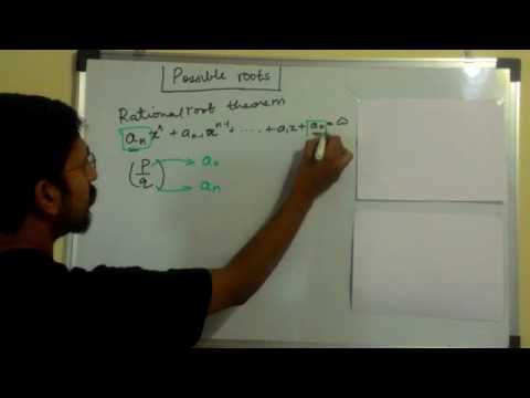 Theory of equations- FInd possible roots - YouTube