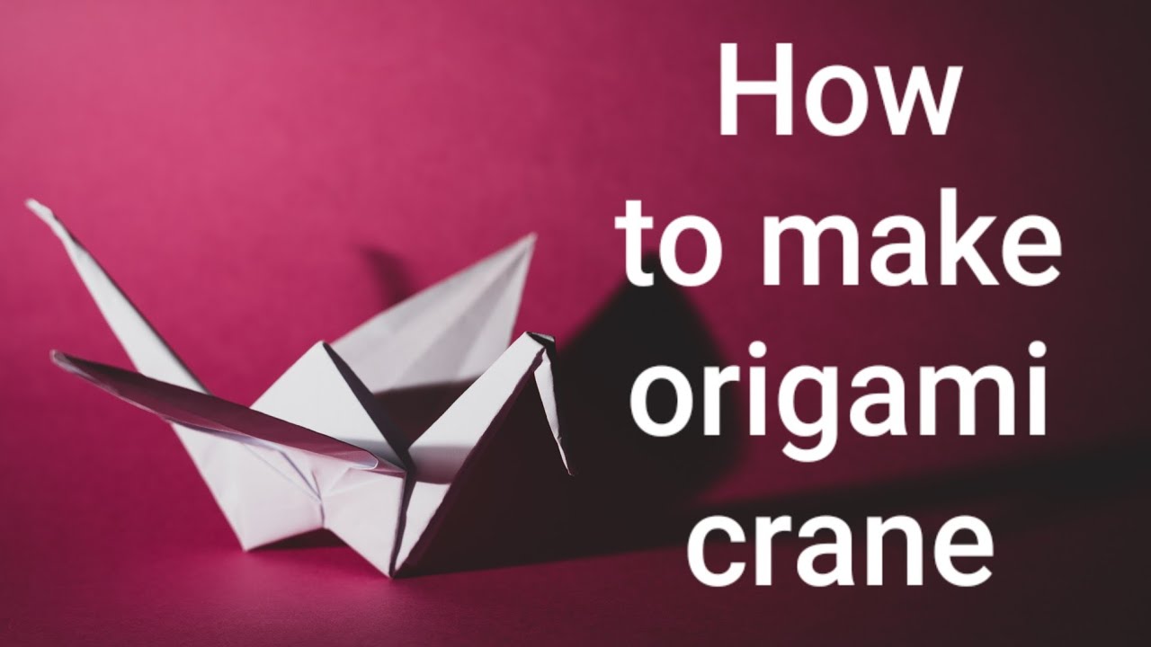 How to make origami crane | sakado crane making | origami | Thumbs up ...