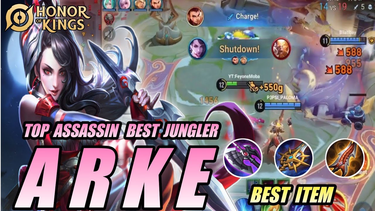 ARKE Top Assassin BEST JUNGLER | How To Use Gameplay Arke - Honor of ...