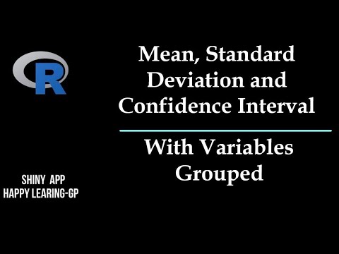 Grouped Data Mean, Standard Deviation, and Confidence Interval in R ...