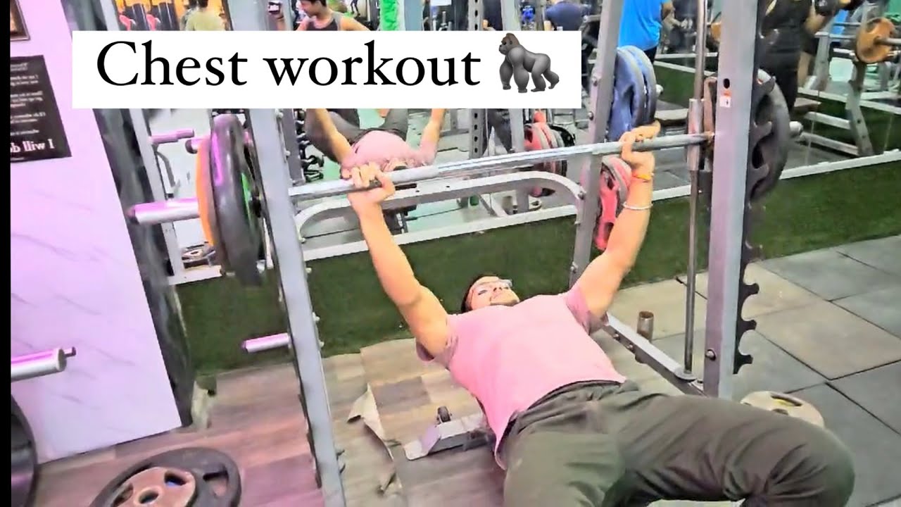 Chest workout 🦍🥰 - YouTube