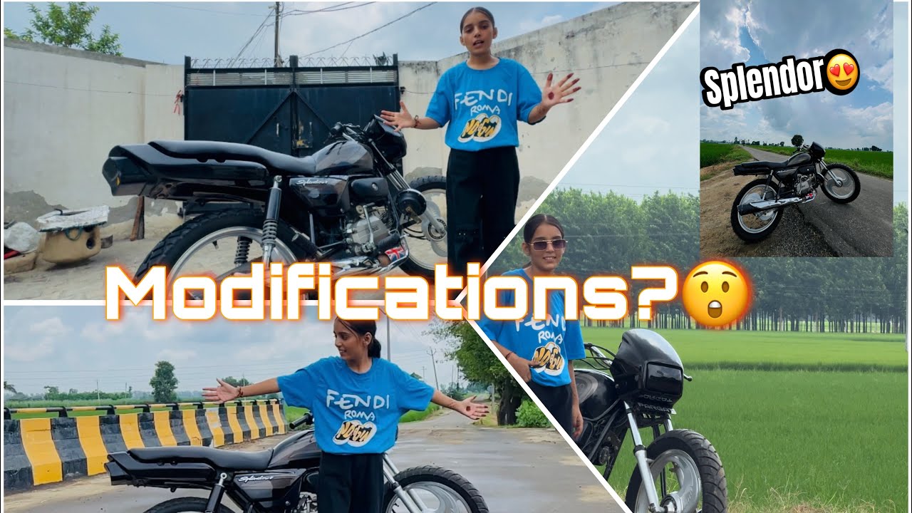 Reels shoot with splendor😍(modifications 😲) - YouTube