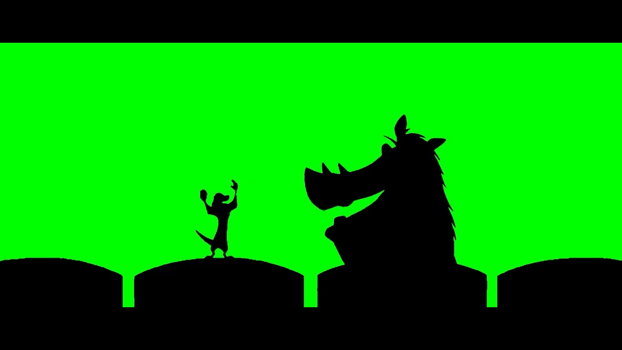 Timon and Pumbaa Interrupt 1 Green Screen (Widescreen Scope) - YouTube