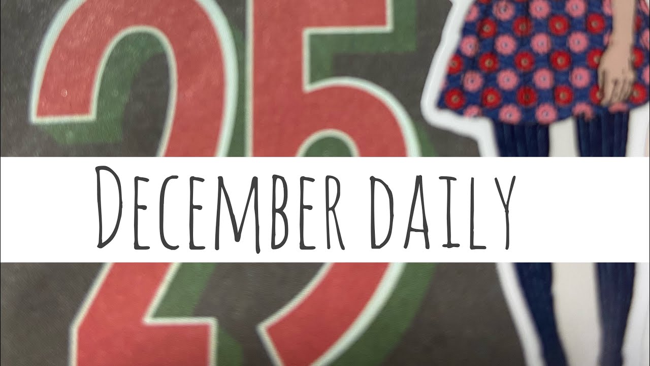 December daily - journal with me - 24,25,26 #dephemerember - YouTube