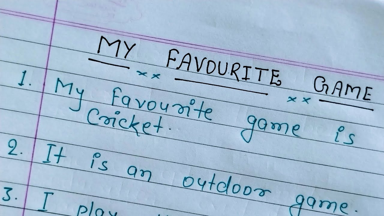 10 lines on My favourite game "Cricket"// My favourite game essay ...