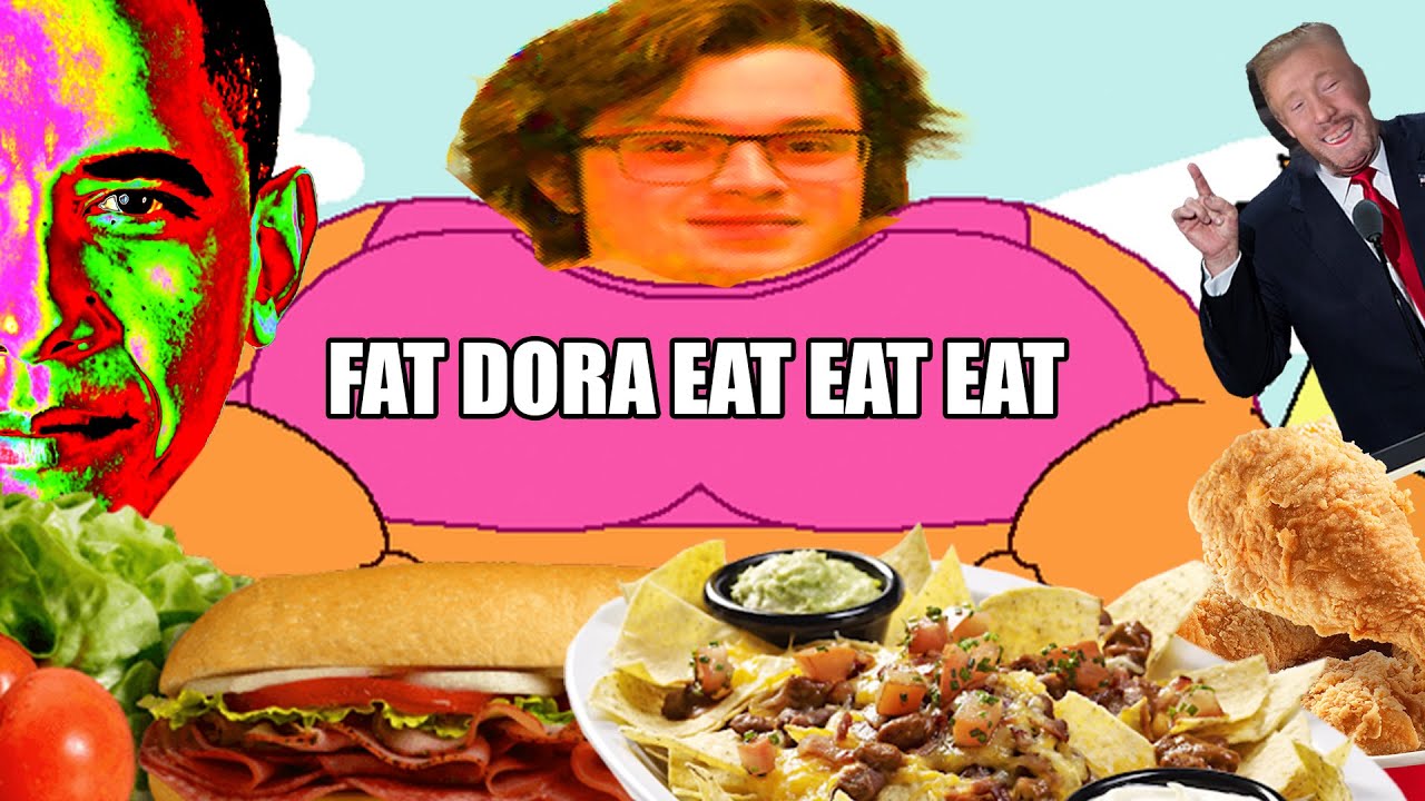 DORA IN FORTNITE?? YES SIR EAT A BIG MAC!! FAT FAT EAT EAT [SHE POPS ...