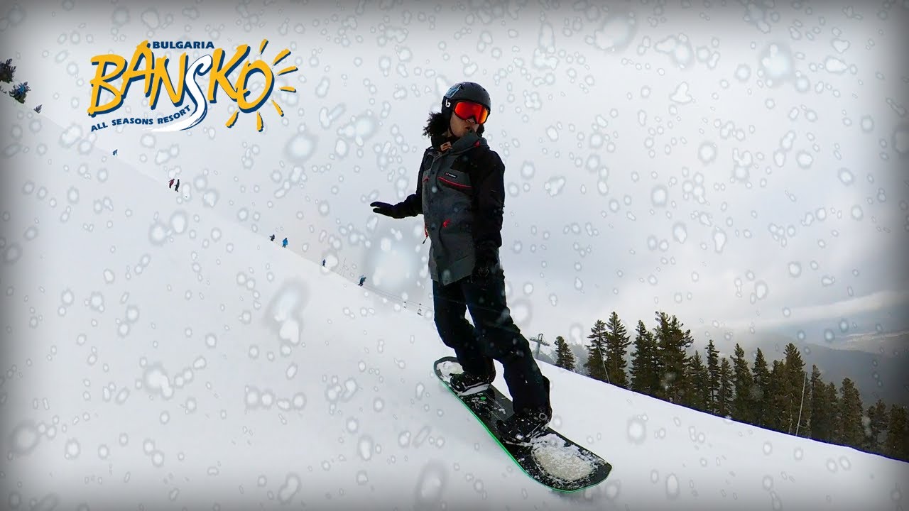 Noob snowboarder tries fresh powder for the first time | Bansko 2023 ...