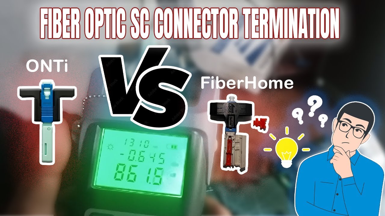 FIBER OPTIC SC CONNECTOR TERMINATION | ONTi FIBER HOME - YouTube