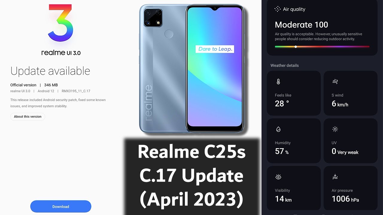 Realme C25s C.17 Update (April 2023) | System Apps Update - YouTube