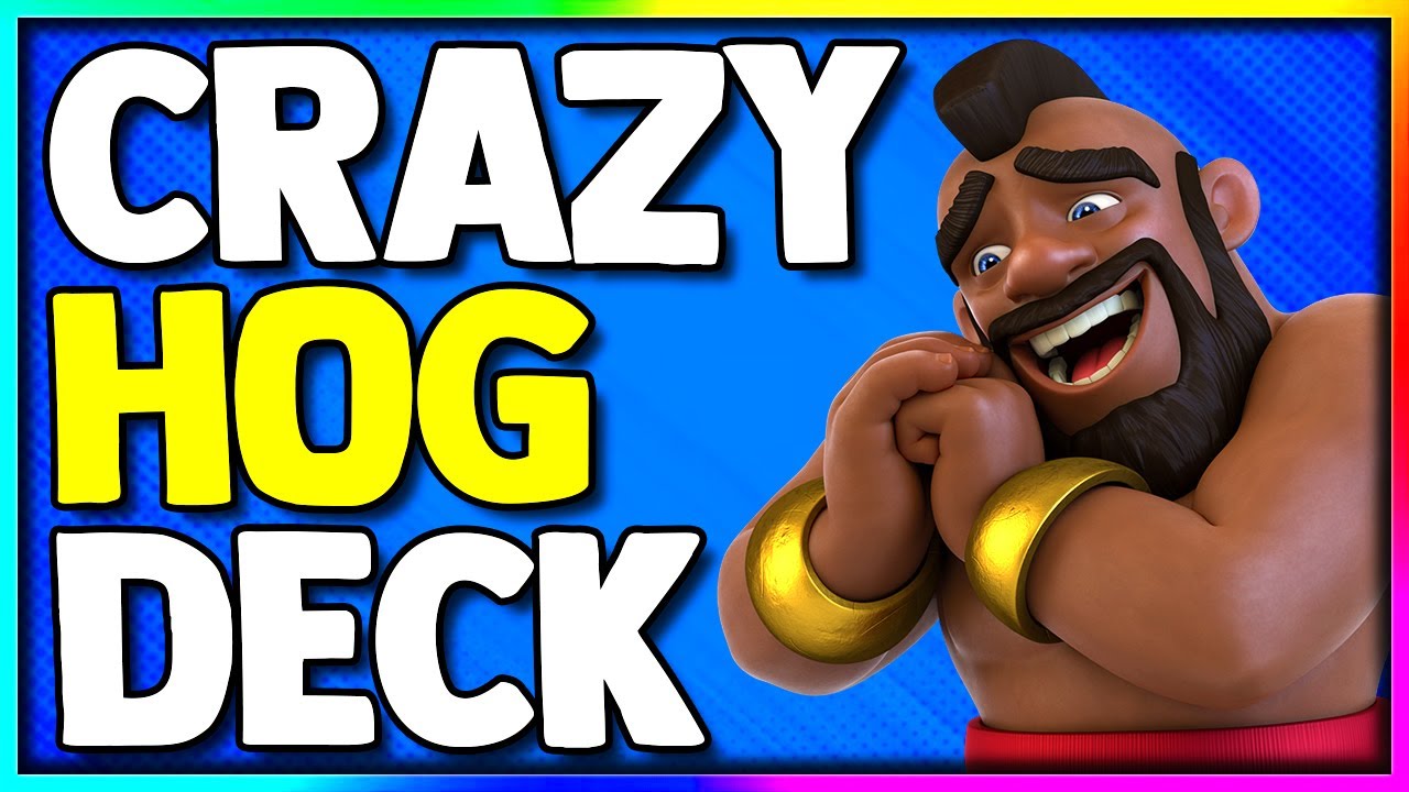 *CRAZY* Hog Rider Deck in Clash Royale - YouTube