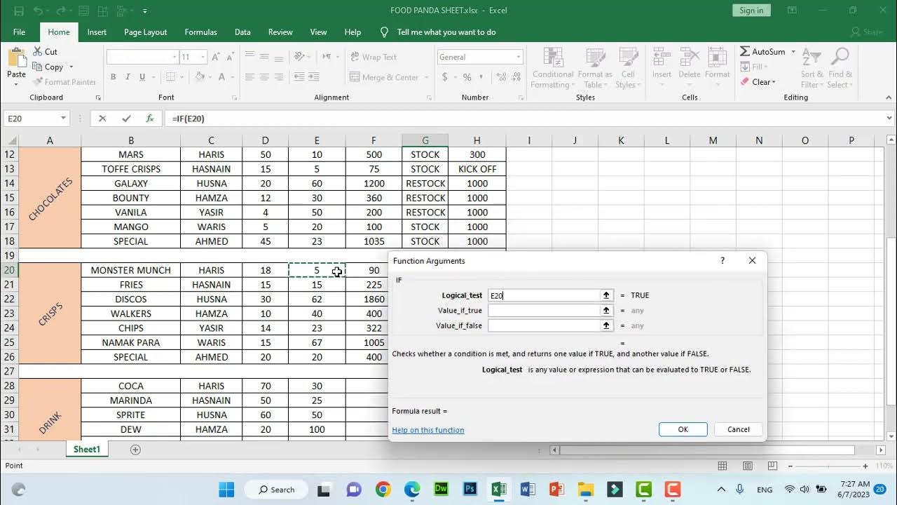 How to make FOOD PANDA SHEET in MS EXCEL | Easy and Simple method ...