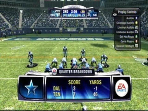 Madden 09 Online Cowboys vs Titans Highlights